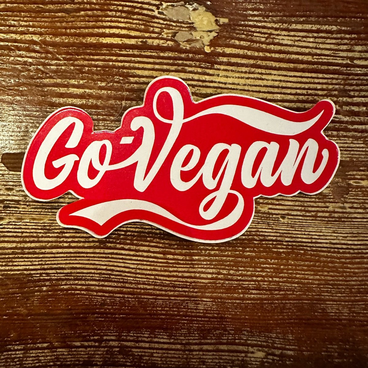 Go Vegan Coca-Cola Sticker from Vegan Supply - Vegan Product Reviews ...