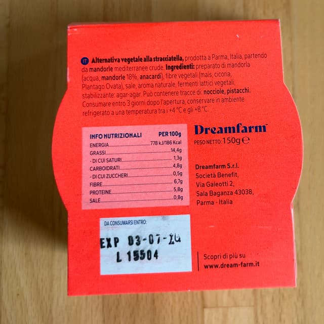 Stracciatella Vegetale at Dream Farm - Review by @pattini | abillion