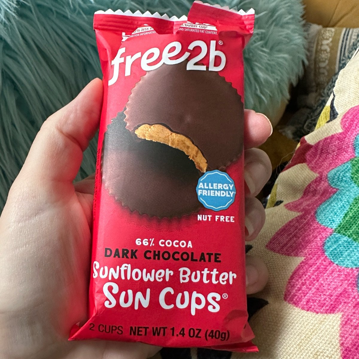 Free2b Foods Dark Chocolate Sunflower Butter Cups Reviews | abillion
