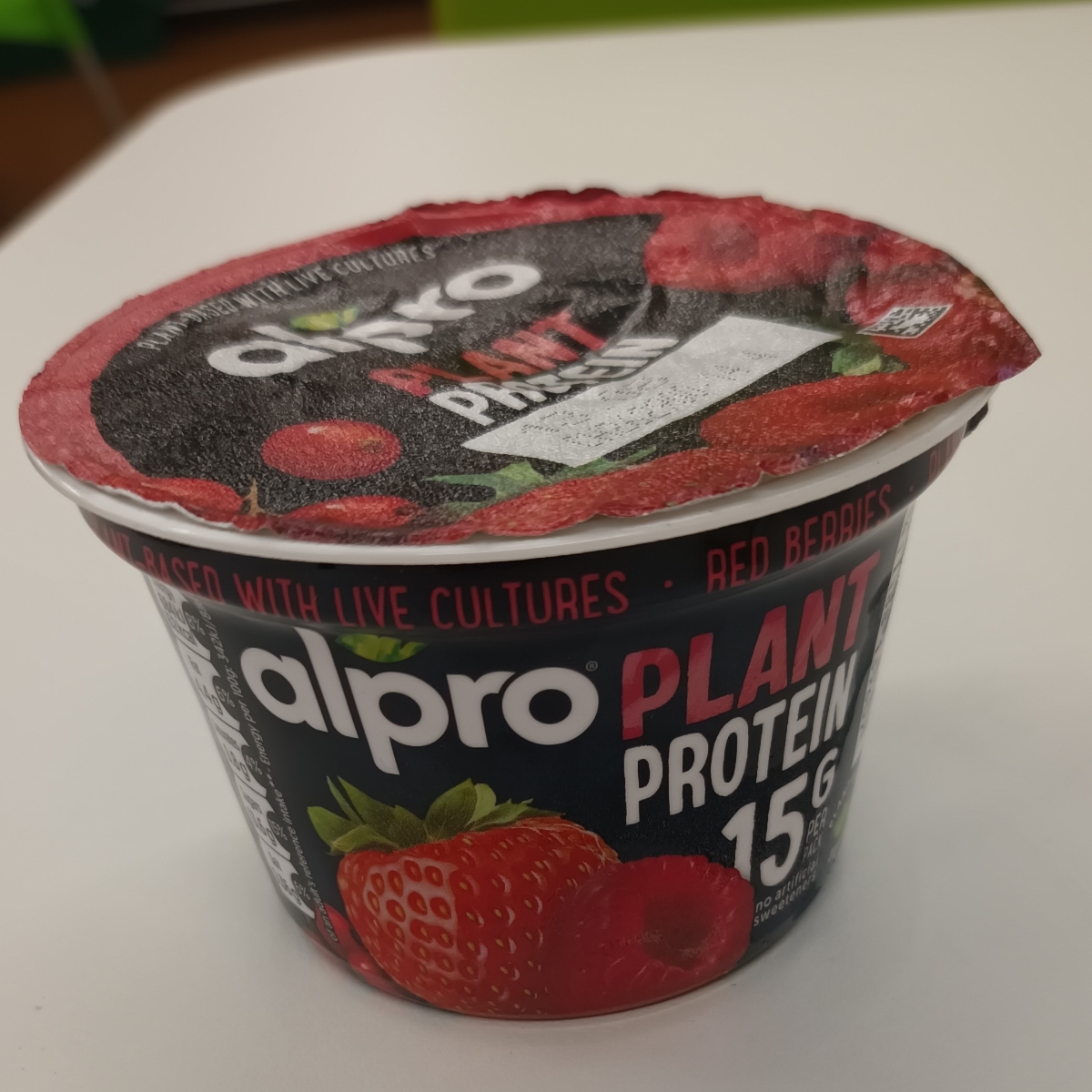 Plant Protein Red Berries Yogurt at Alpro - Review by @emsieee | abillion