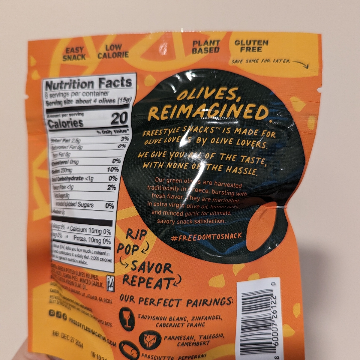 green olives lemon garlic from Freestyle Snacking - Vegan Product ...