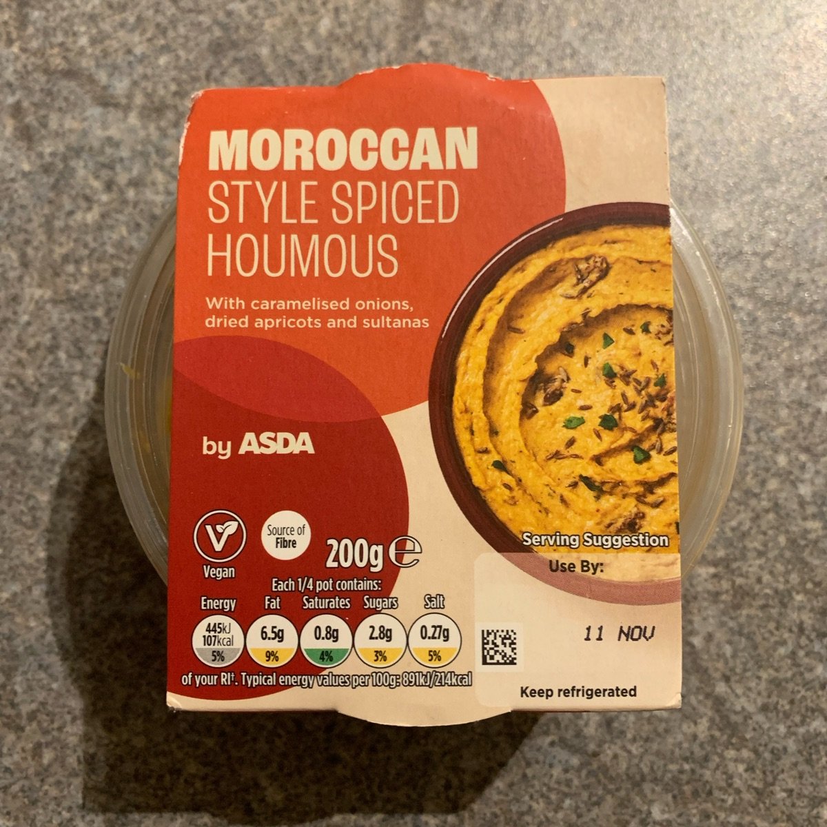 moroccan style spiced houmous from ASDA - Vegan Product Reviews ...