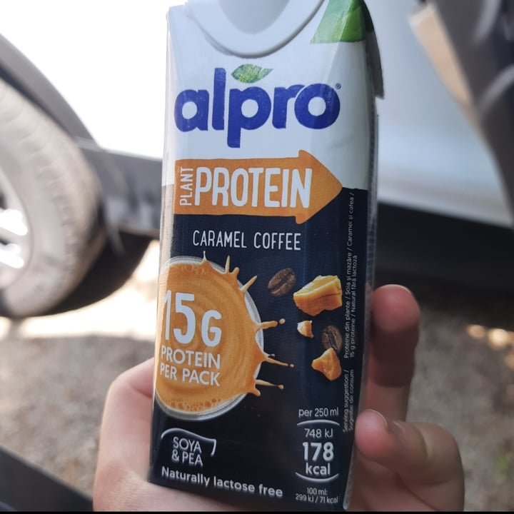 Alpro Protein caramel coffee Review | abillion