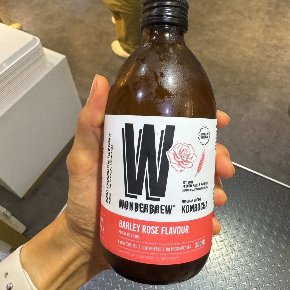 Barley Rose Kombucha from Wonderbrew - Vegan Product Reviews & Ratings ...