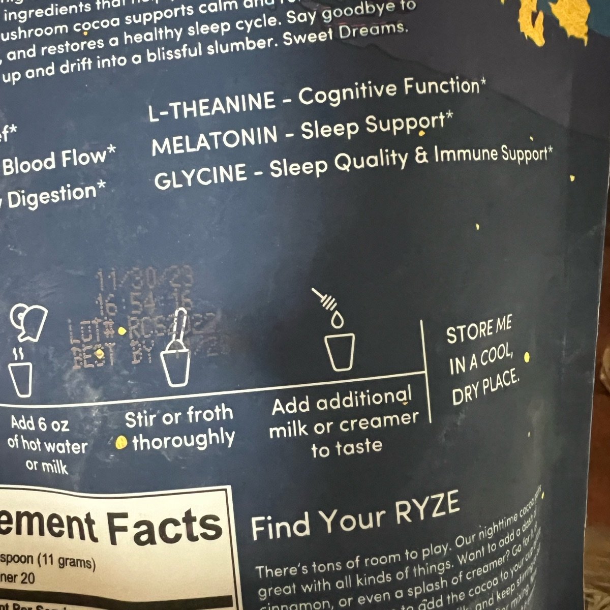 myshroom hot cocoa from Ryze - Vegan Product Reviews & Ratings | abillion