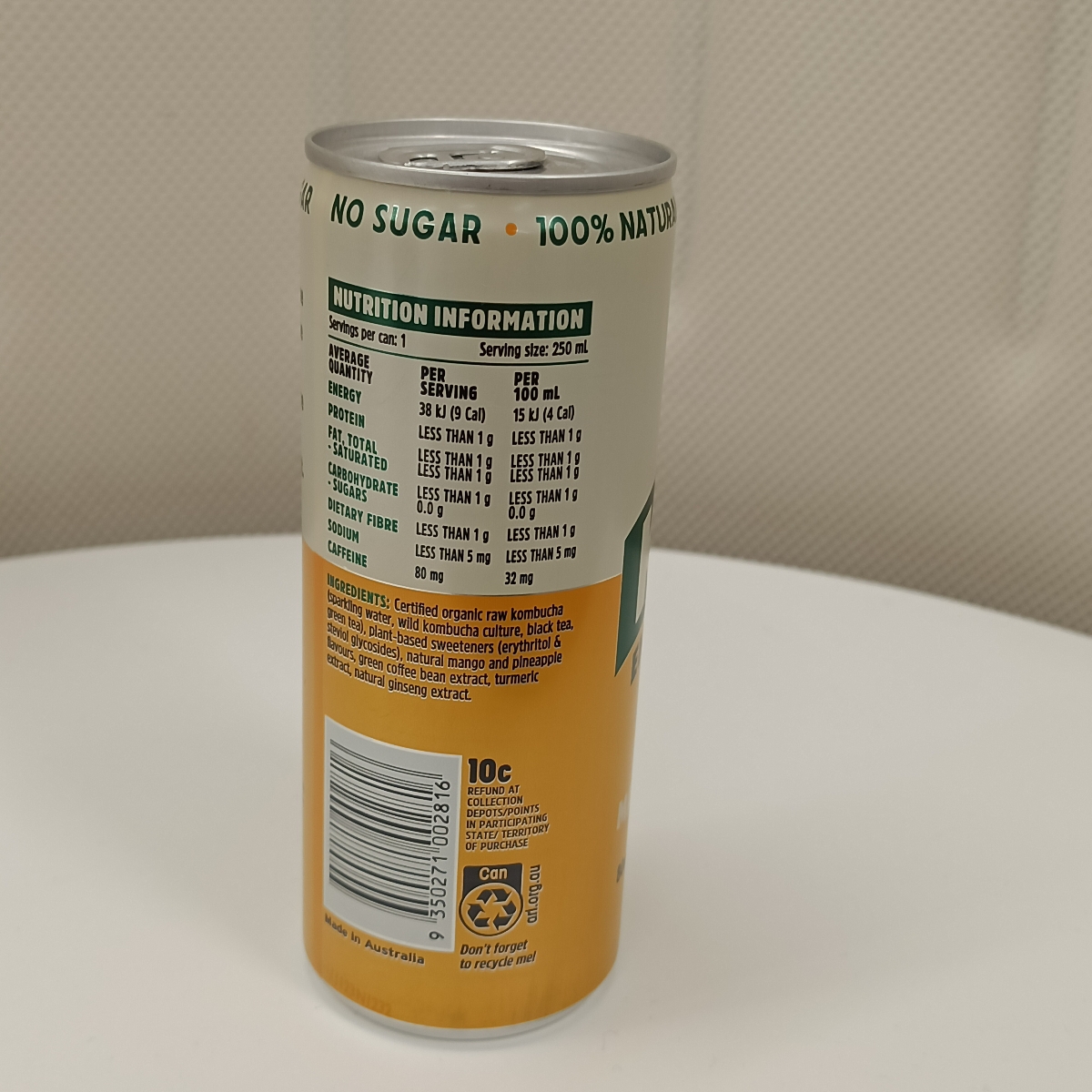 Mango Pineapple Kick Energy Drink from Remedy - Vegan Product Reviews ...