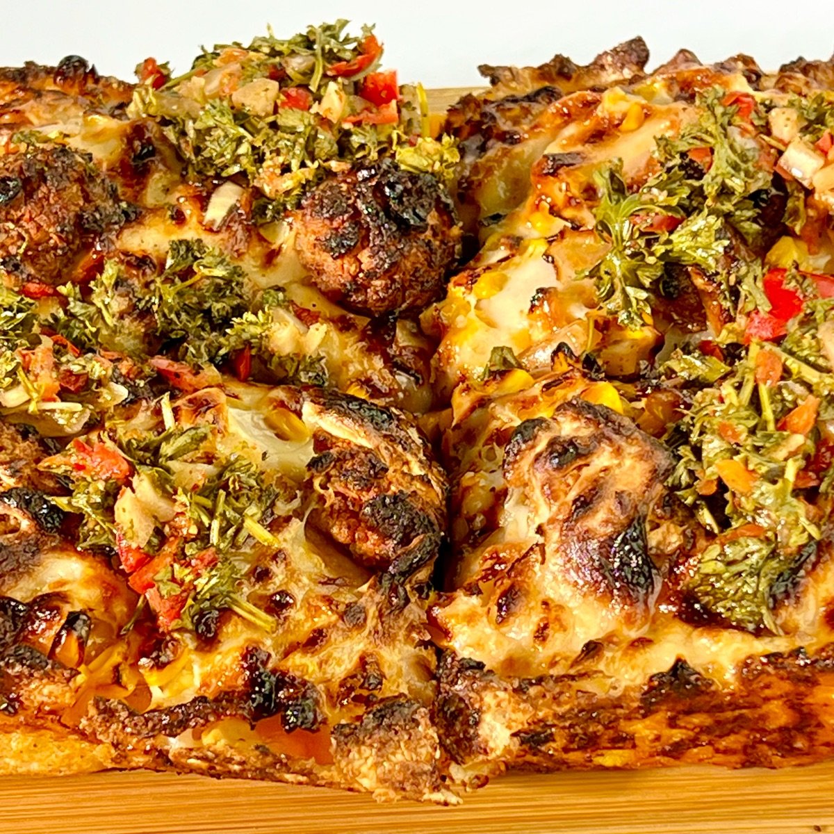Action & Action Pizza at Boxcar Pizza, Portland - Vegan Dish Reviews ...