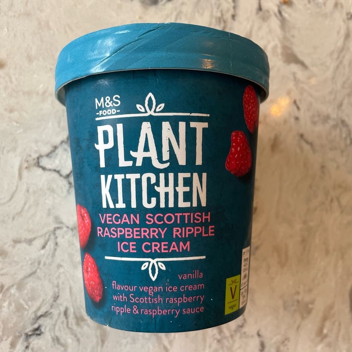 Plant Kitchen (M&S) Raspberry Ripple Ice Cream Review | abillion