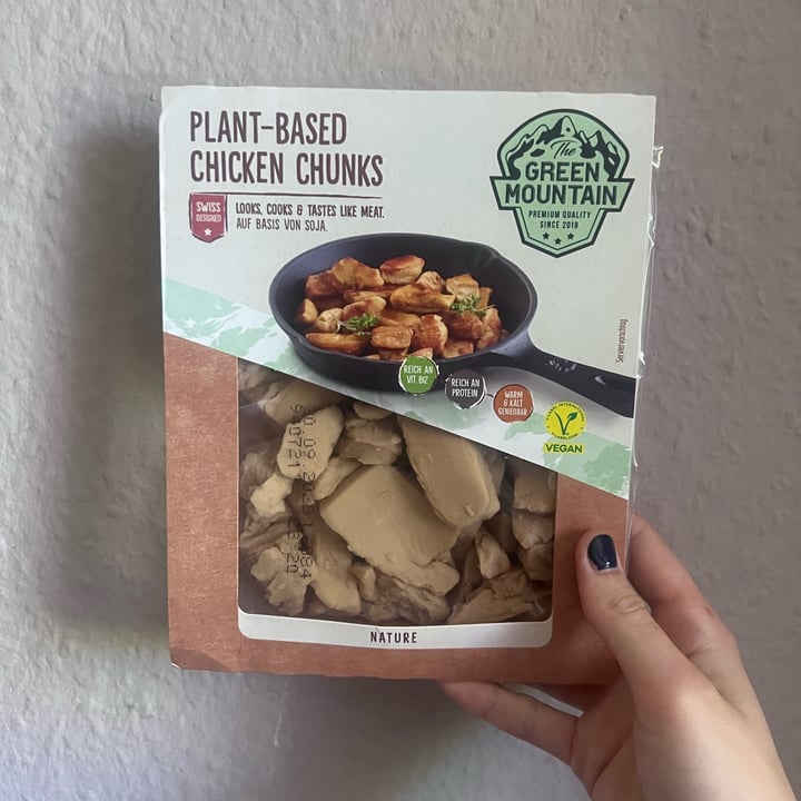 The Green Mountain plant-based chicken chunks Review | abillion