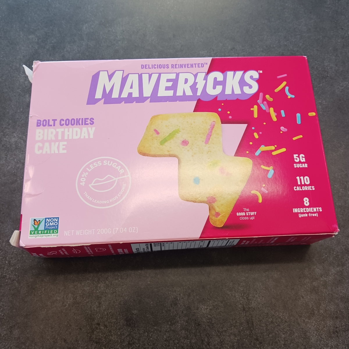 Mavericks Snacks Birthday Cake Bolt Cookies Reviews | abillion