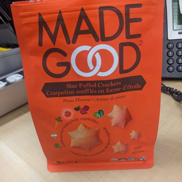 Made Good Pizza Flavour Star Puffed Crackers Review | abillion