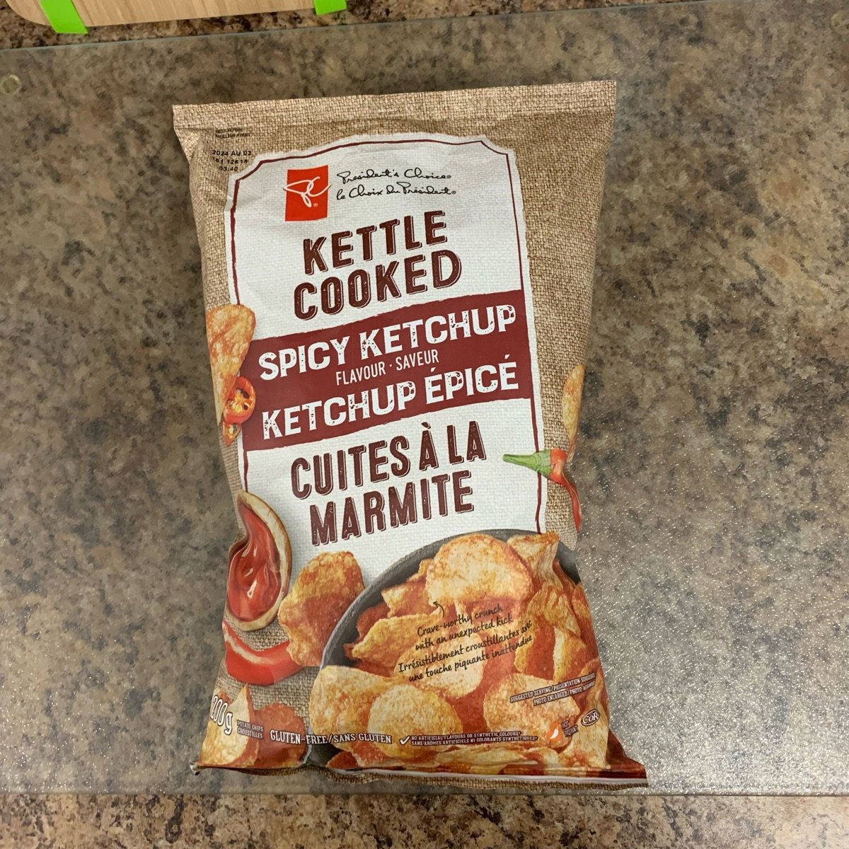 Kettle Cooked Spicy Ketchup Flavour Chips from President's Choice ...