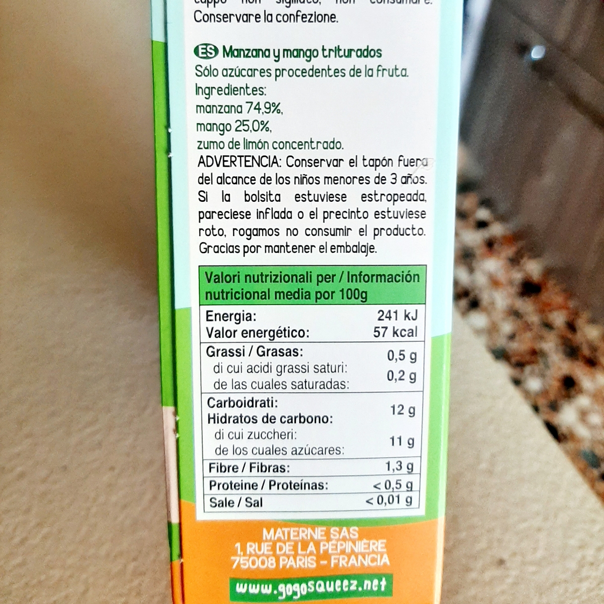 manzana mango from GoGo squeeZ - Vegan Product Reviews & Ratings | abillion