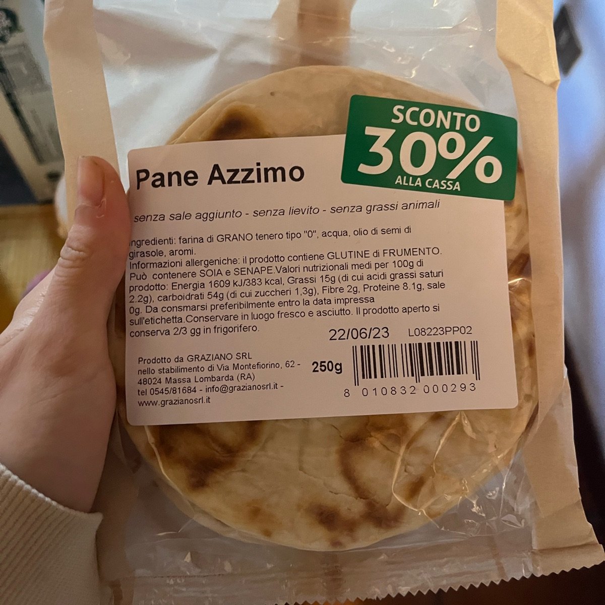 pane azzimo from Eurospin - Vegan Product Reviews & Ratings | abillion