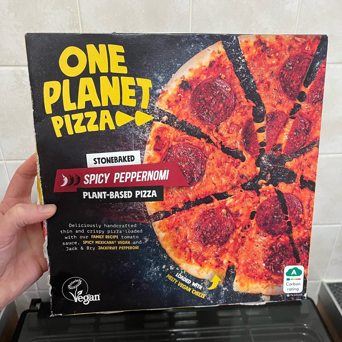 Stonebaked Spicy Peppernomi from One Planet Pizza - Vegan Product ...