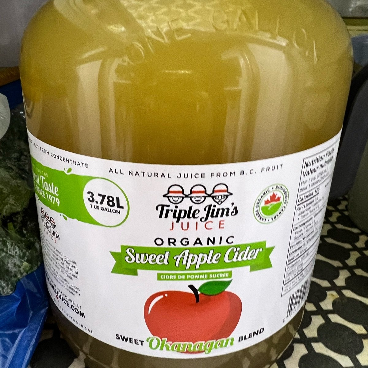 Organic Sweet Apple Cider from Triple Jim’s - Vegan Product Reviews ...