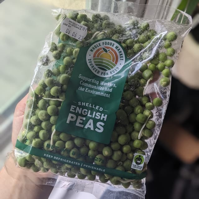 Shelled English Peas from 365 Whole Foods Market - Vegan Product ...