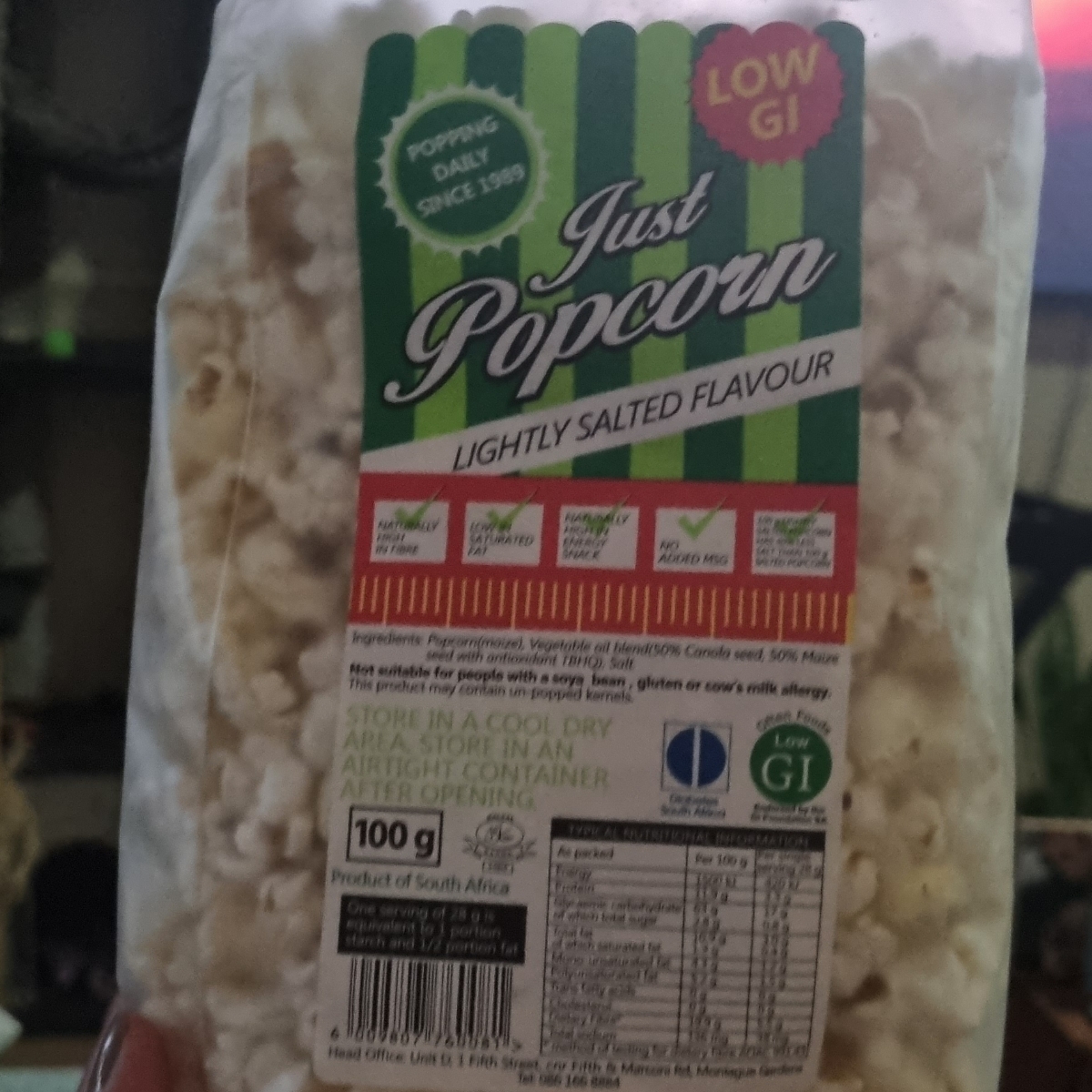 Lightly Salted Popcorn from Just Popcorn - Vegan Product Reviews ...