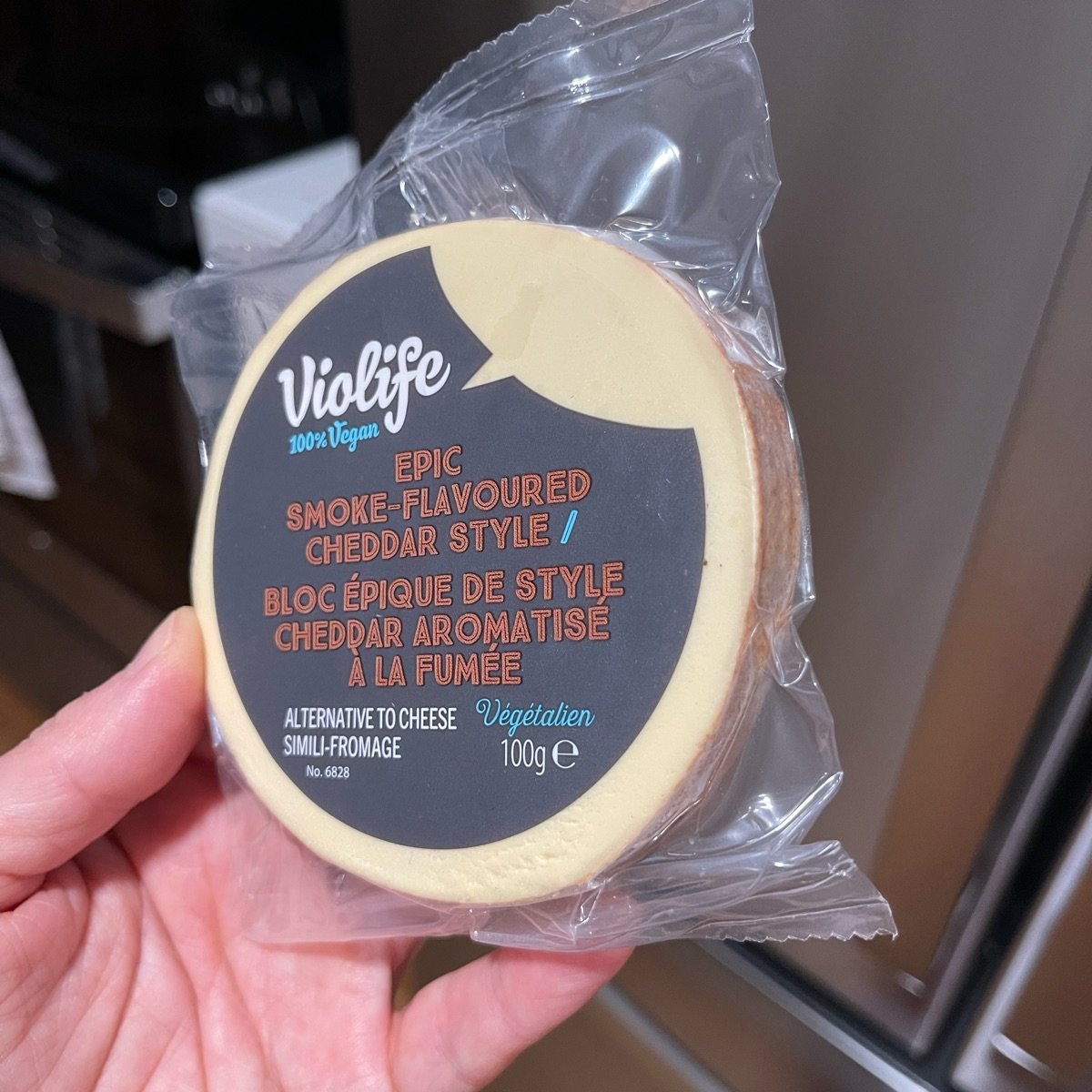 epic smoke-flavoured cheddar style alternative to cheese from Violife ...