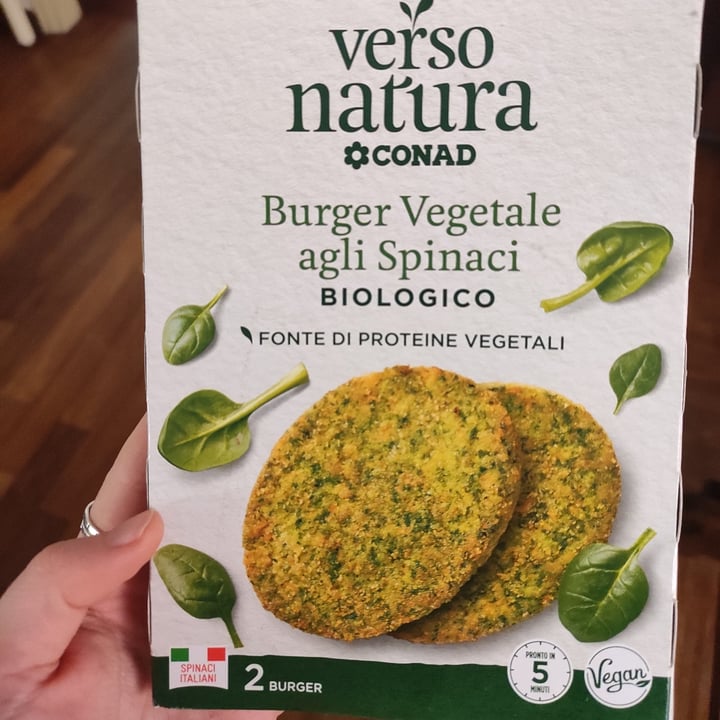 Verso Natura Conad Bio Burger Vegetale Agli Spinaci Review | abillion