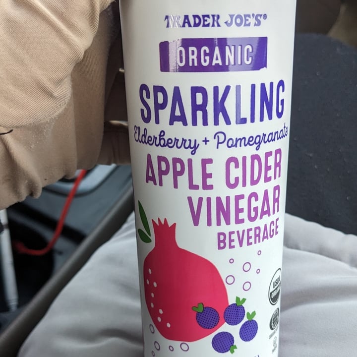 Trader Joe's organic sparkling elderberry + pomegranate apple cider vinegar beverage Review ...