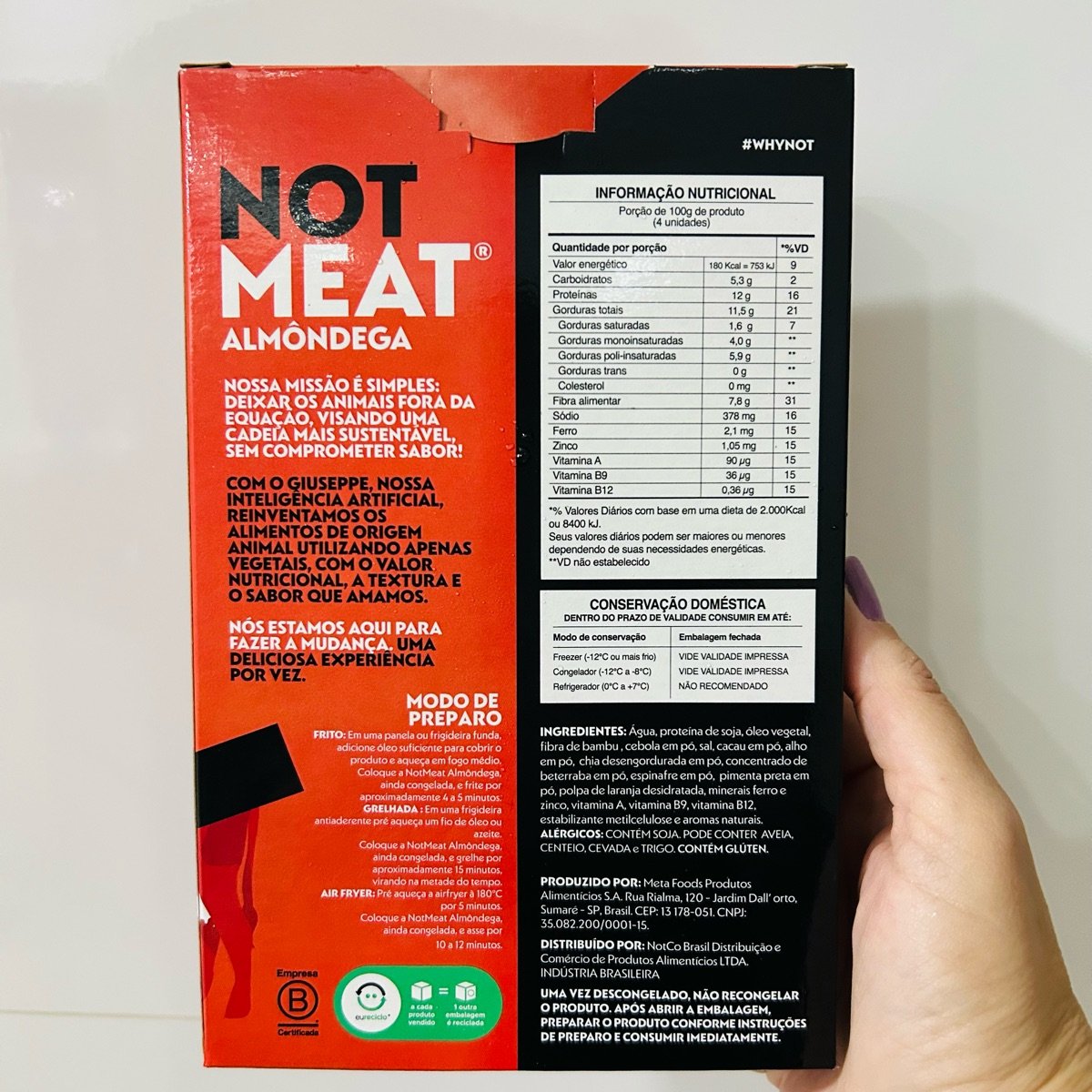 NotCo Not Meat Almôndega Reviews | abillion