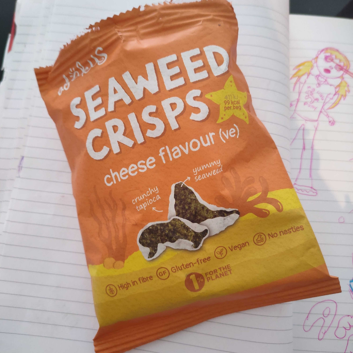Seaweed Crisps Cheese Flavour from abakus foods - Vegan Product Reviews ...