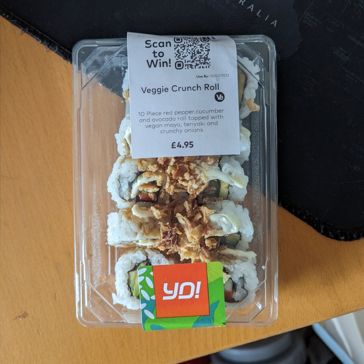 Veggie Crunch Roll from Yo! - Vegan Product Reviews & Ratings | abillion
