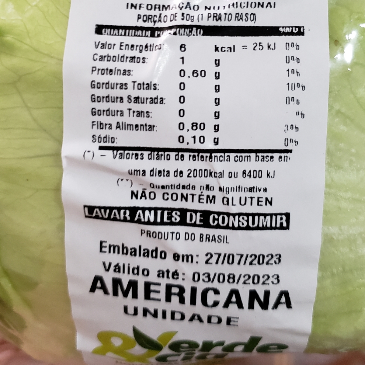 Alface americana from Verde & Cia - Vegan Product Reviews & Ratings ...