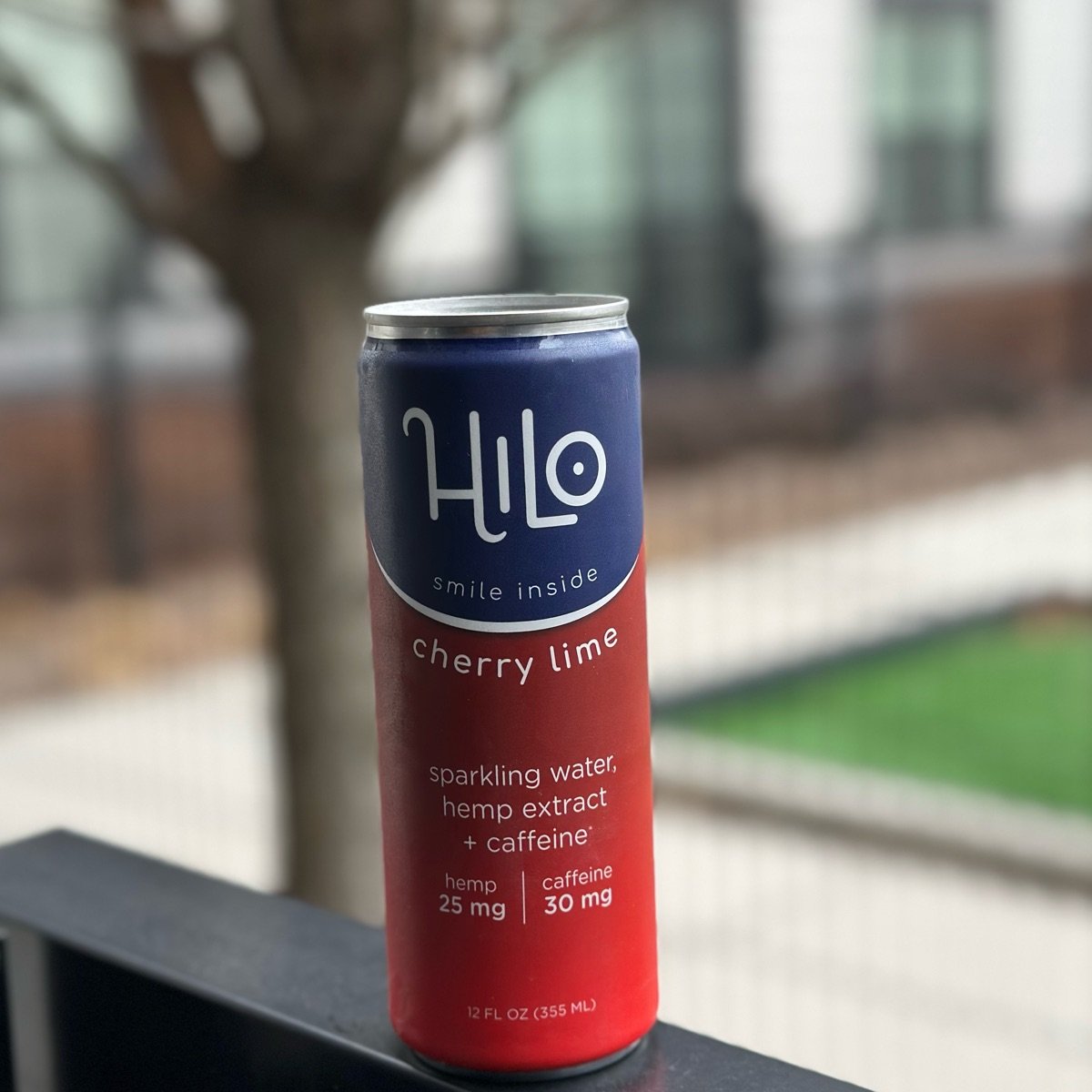 Cherry Lime sparkling water, hemp extract + caffeine from Hilo Cannabis ...