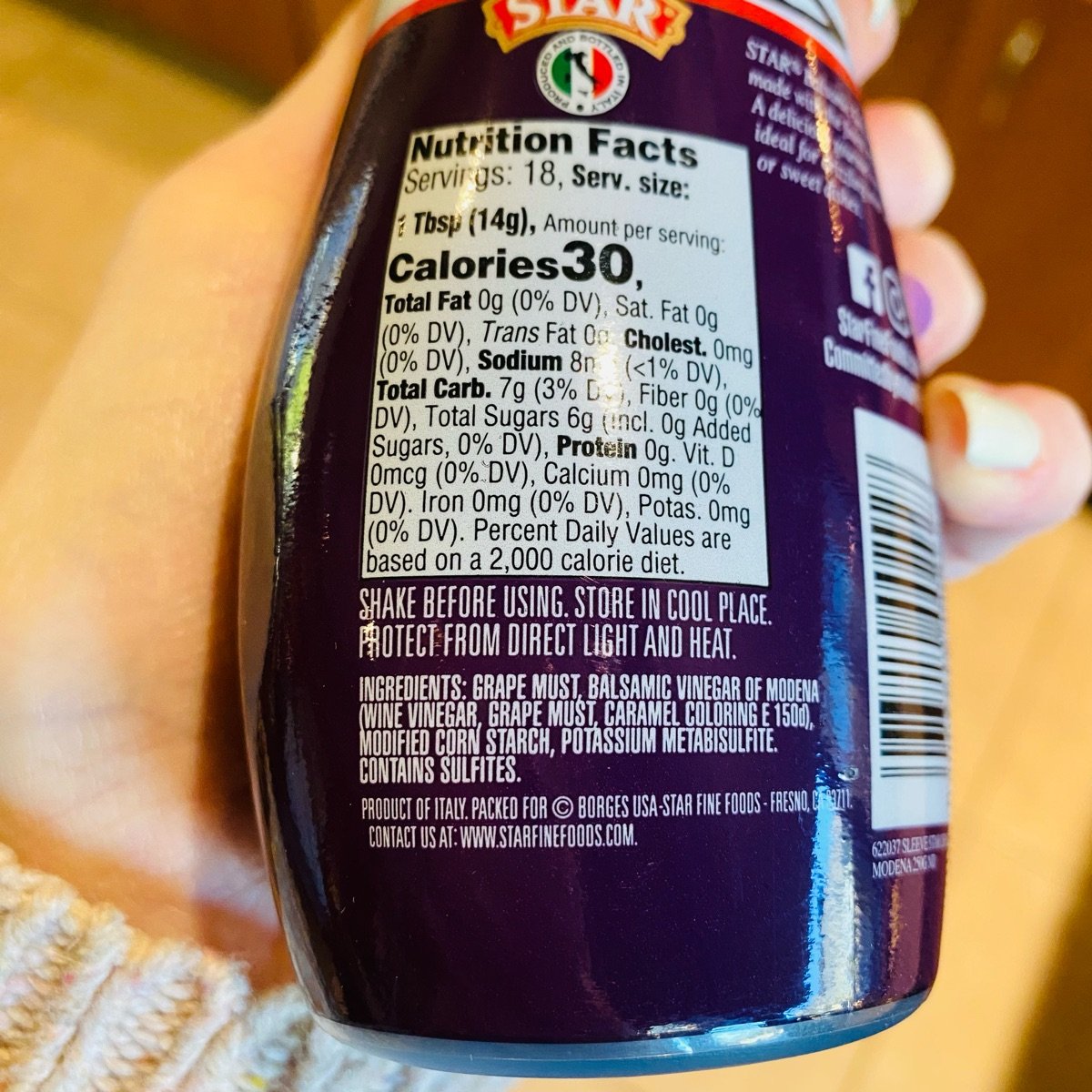 Family Reserve Modena Creamy Balsamic Glaze from Star - Vegan Product ...