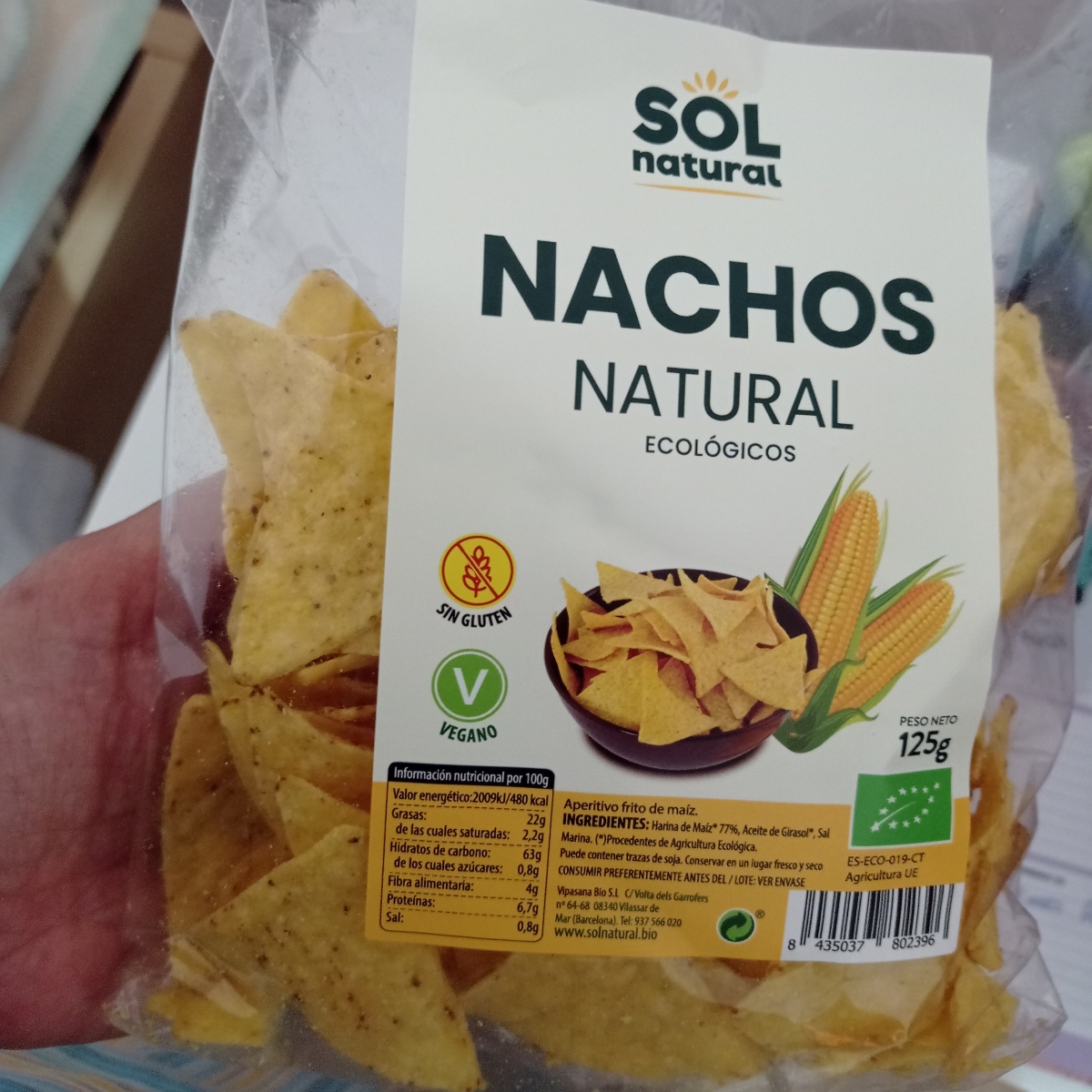 Nachos de maíz from Sol Natural - Vegan Product Reviews & Ratings ...