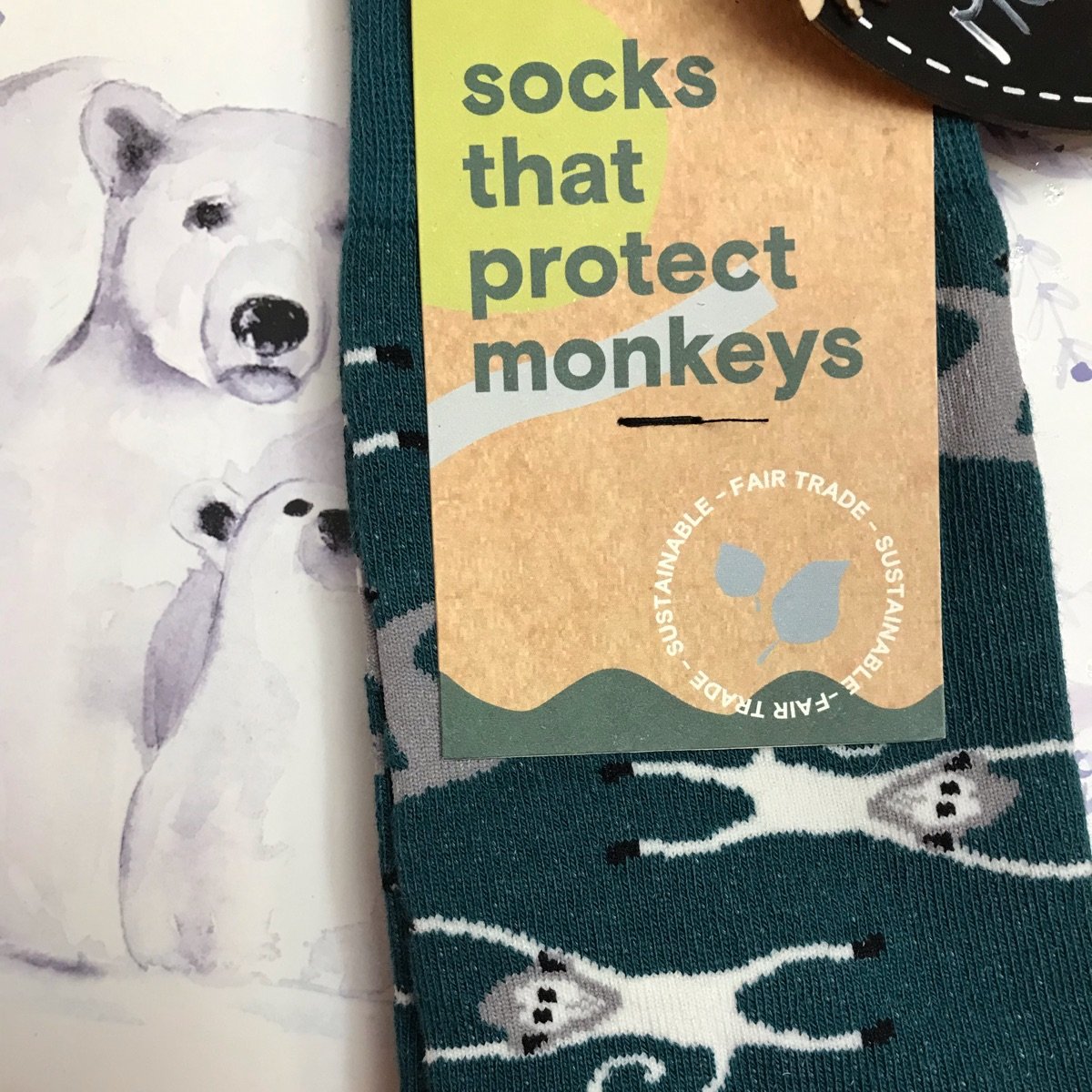 Socks that protect monkeys from Conscious Step - Vegan Product Reviews ...