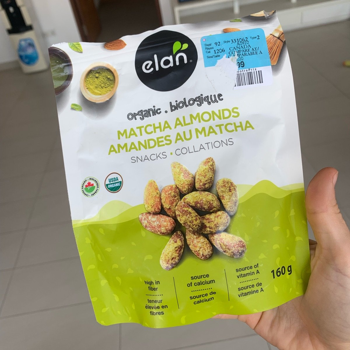 Matcha Almonds from Elan - Vegan Product Reviews & Ratings | abillion