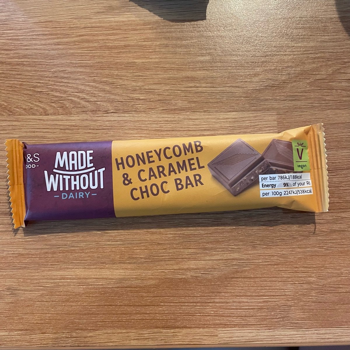 Made Without Honeycomb and Caramel Choc Bar from Marks & Spencer Food ...