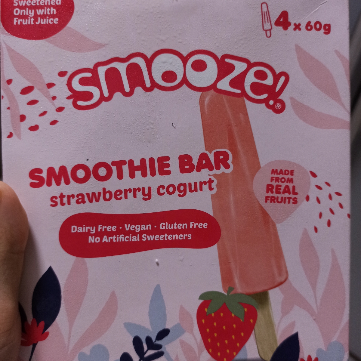Smoothie bar strawberry cogurt from Smooze - Vegan Product Reviews ...
