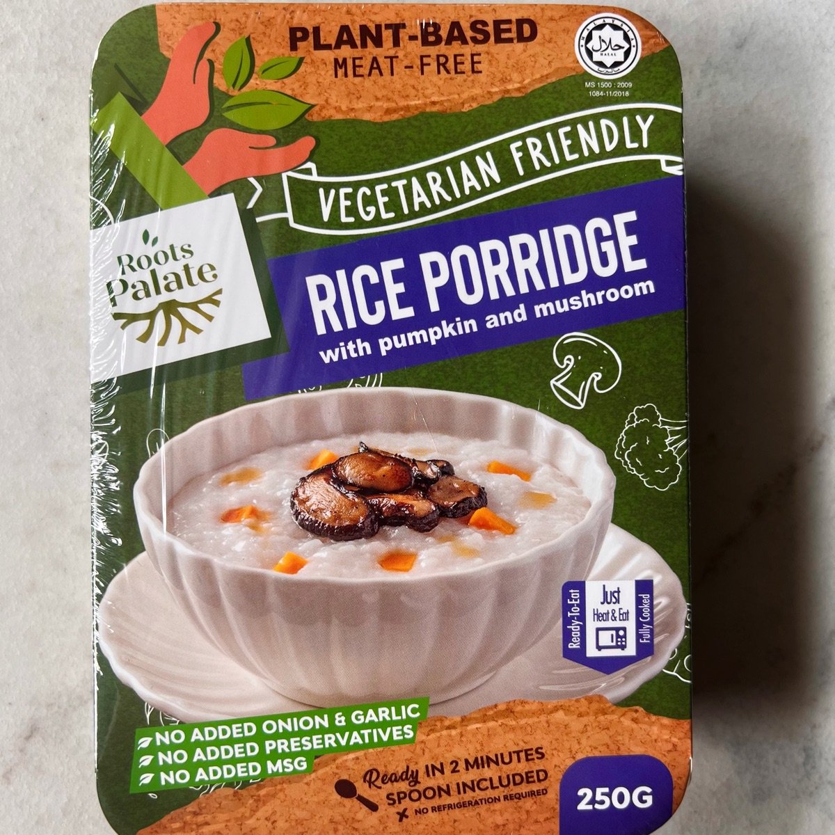 Rice Porridge w pumpkin & mushrooms from Roots Palate - Vegan Product ...