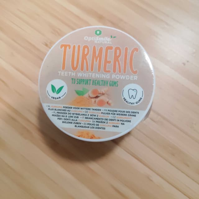 turmeric teeth whitening powder from OptiSmile natural - Vegan Product ...