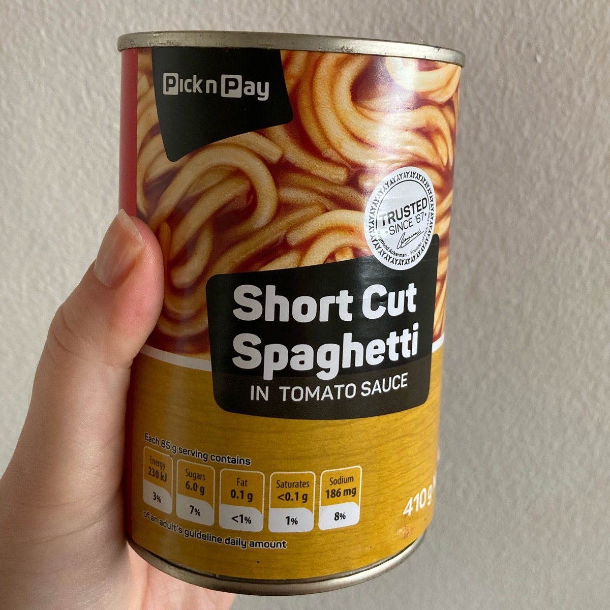 Short Cut Spaghetti in Tomato Sauce from Pick n Pay - Vegan Product ...