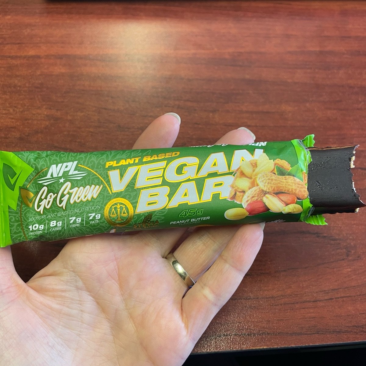 Plant Based Vegan Protein Bar Peanut Butter from NPL - Vegan Product ...