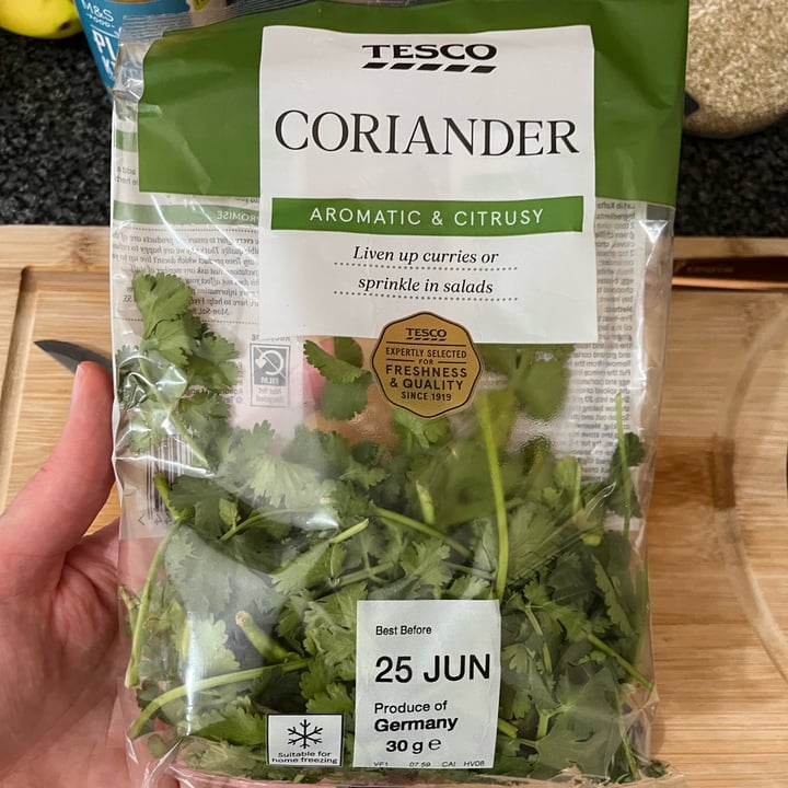 Tesco Coriander (fresh) Review | abillion