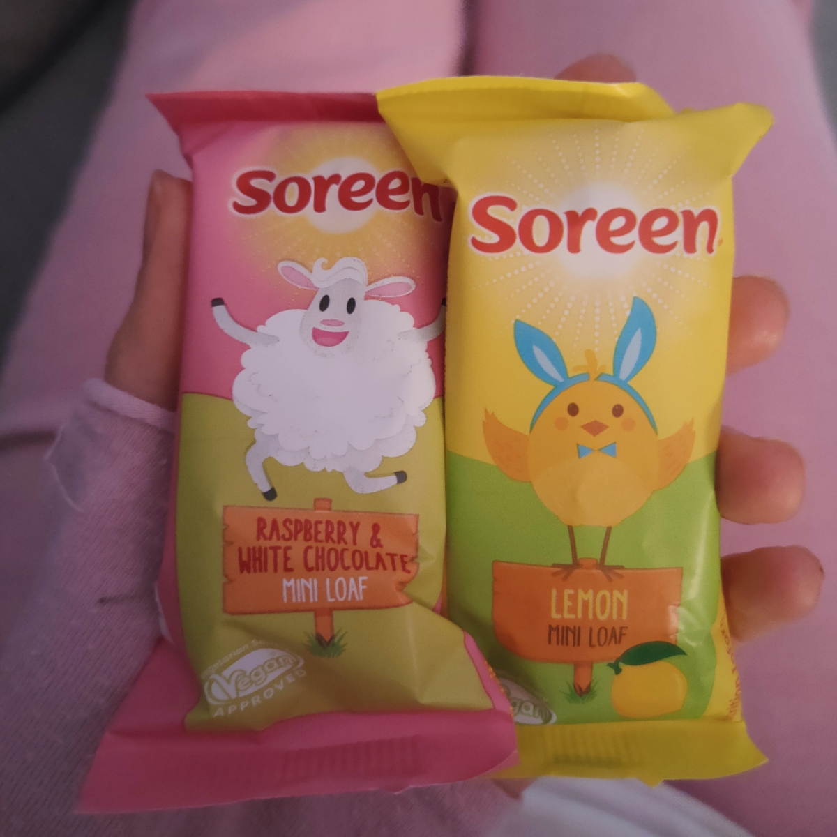 white chocolate and raspberry and lemon mini loafs from Soreen - Vegan ...