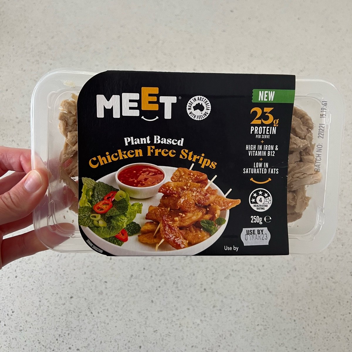 plant based chicken free strips from Meet - Vegan Product Reviews ...