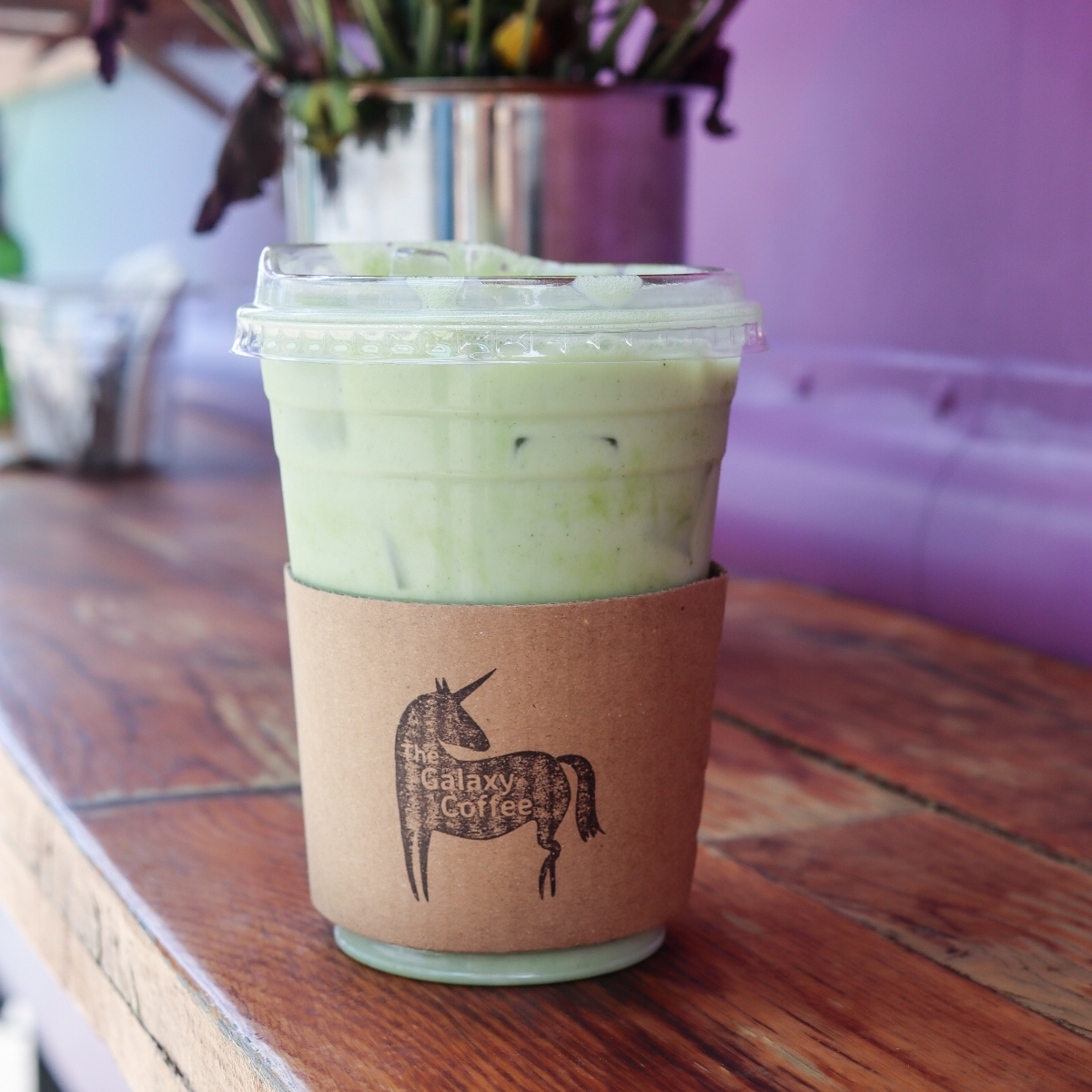 Matcha Latte - Oat Milk from The Galaxy Coffee - Vegan Product Reviews ...