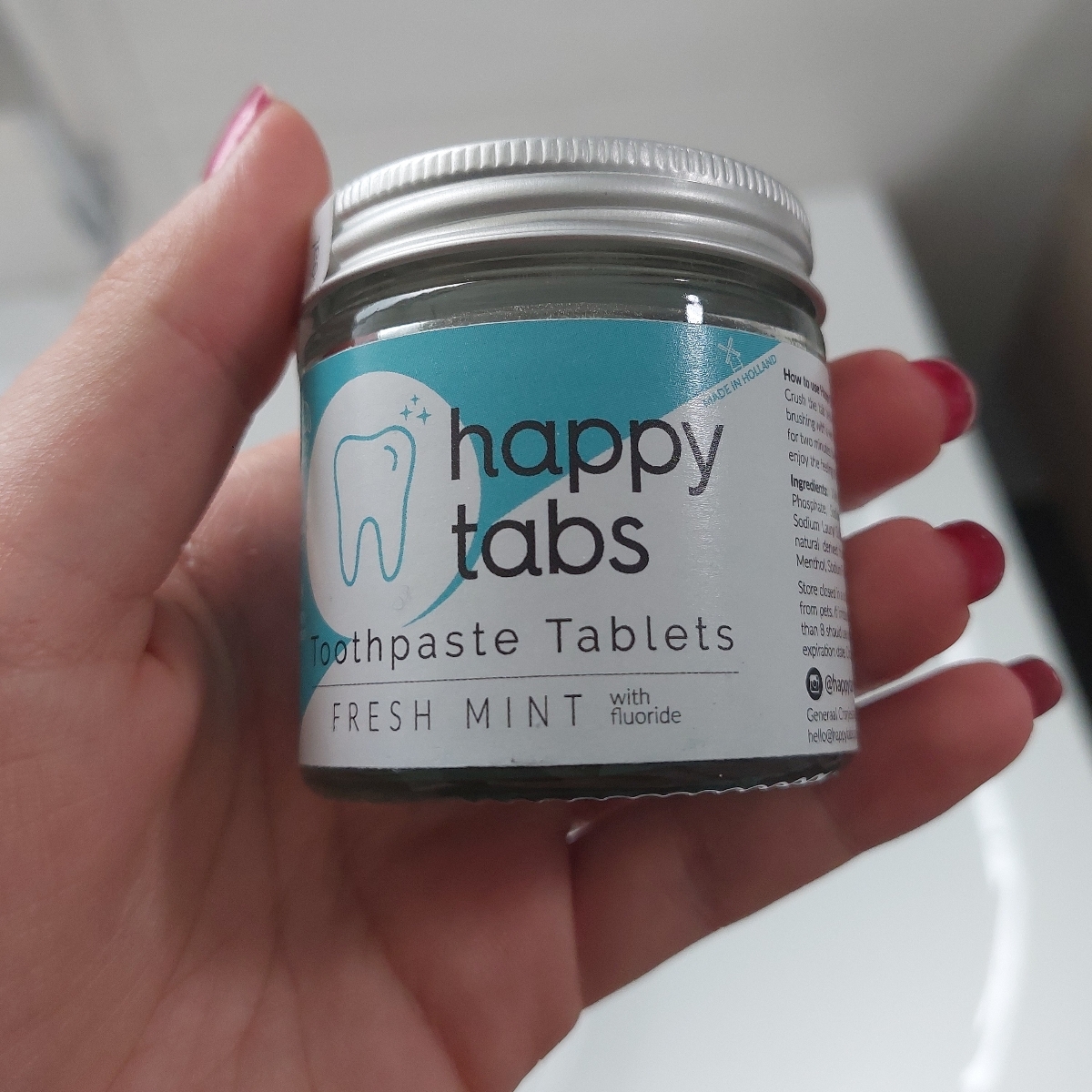 Toothpaste tablets fresh mint from Happy tabs - Vegan Product Reviews ...