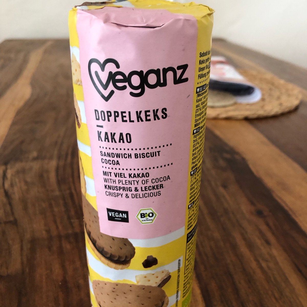 Doppelkeks Kakao Sandwich Biscuit Cocoa from Veganz - Vegan Product ...