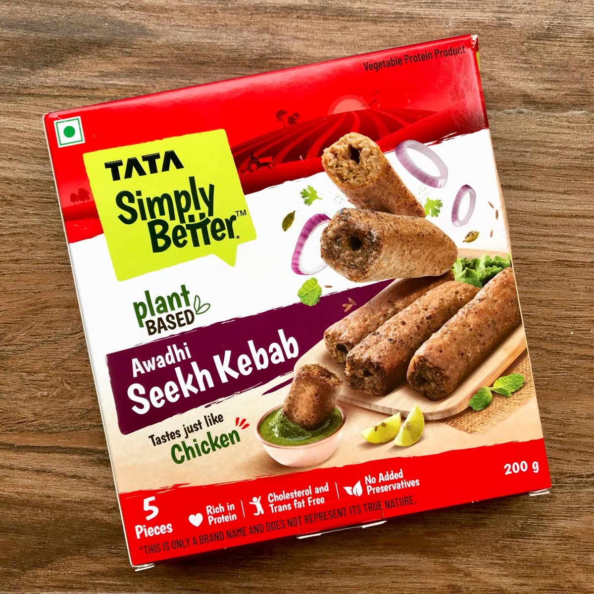 Plant-Based Awadhi Seekh Kebab from TATA Simply Better - Vegan Product ...