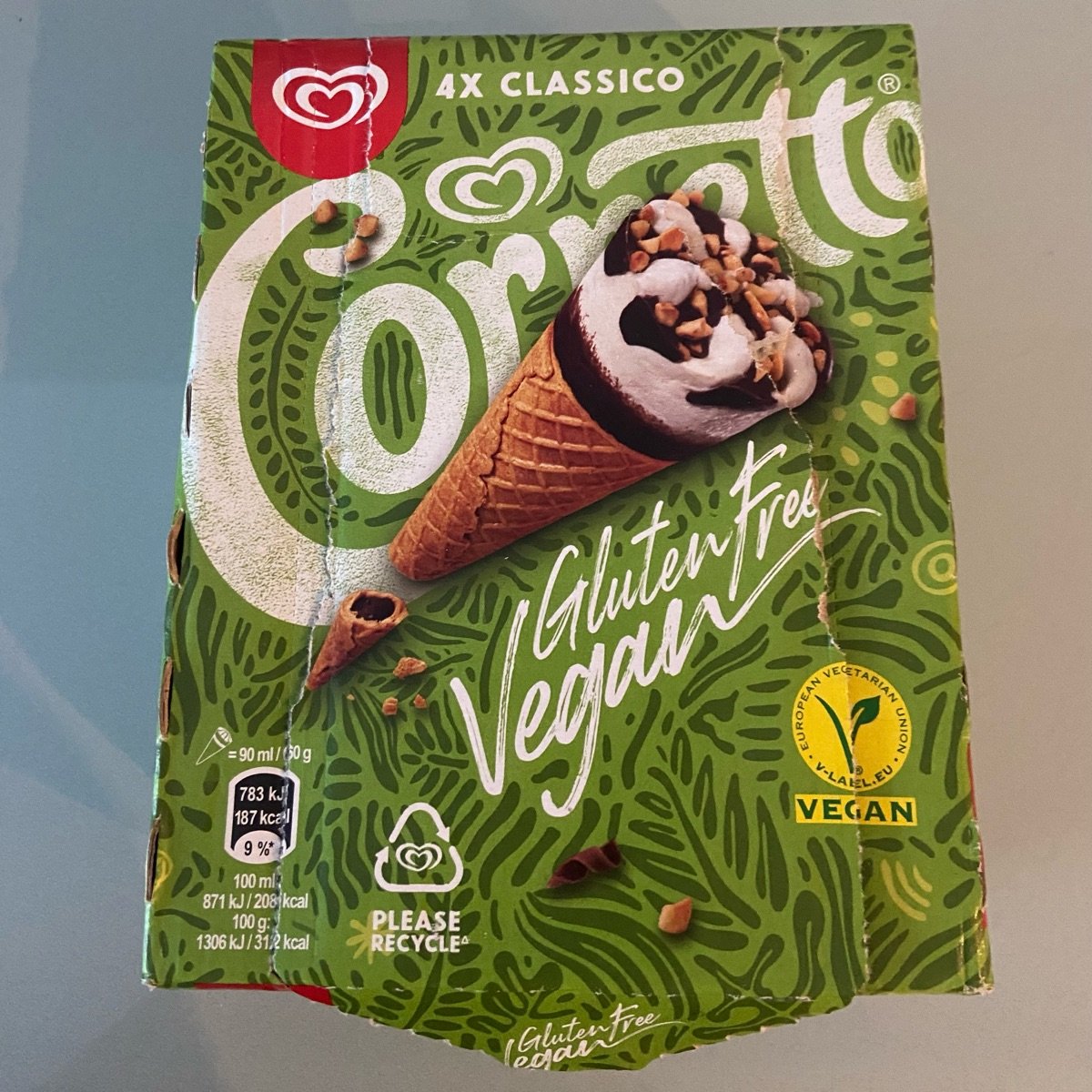 Cornetto 4x Classico Cornetto (Gluten-Free, Vegan) Reviews | abillion