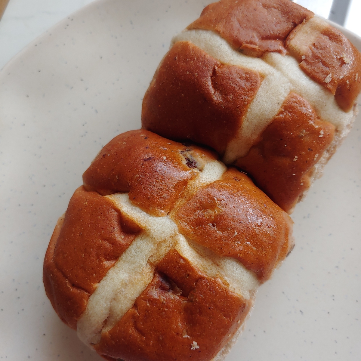 Extra spicy hot cross buns from The Bakery @ Checkers - Vegan Product ...