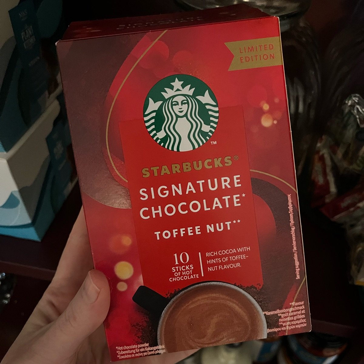 Signature Hot Chocolate Toffee Nut from Starbucks - Vegan Product ...